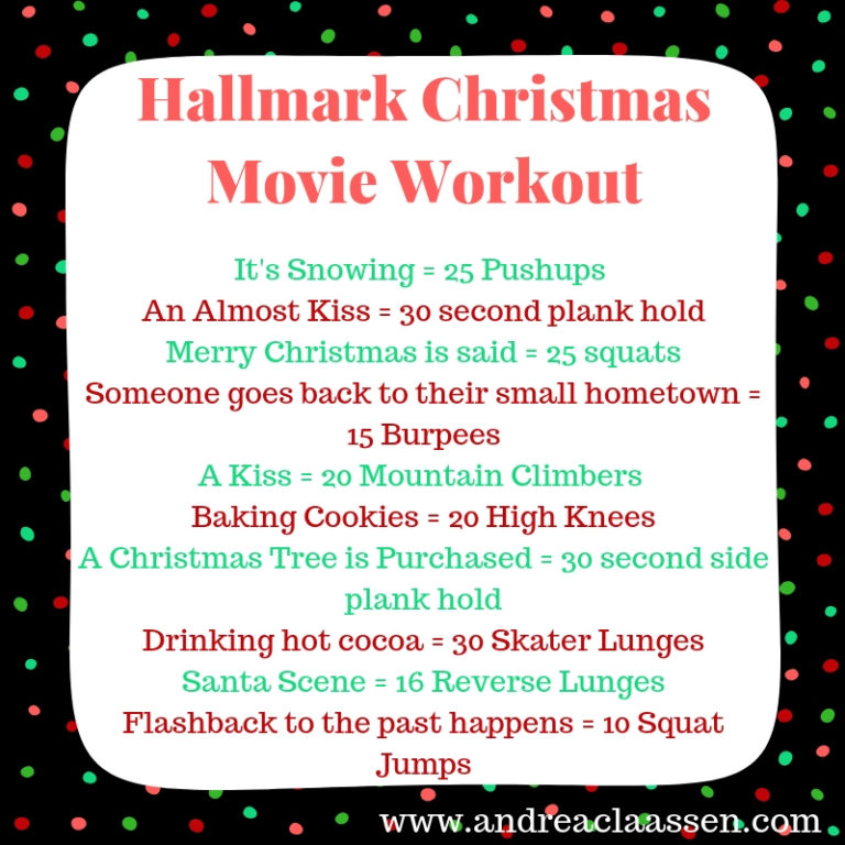 ~Hallmark Christmas Movie Workout ~ ⋆ Andrea Claassen