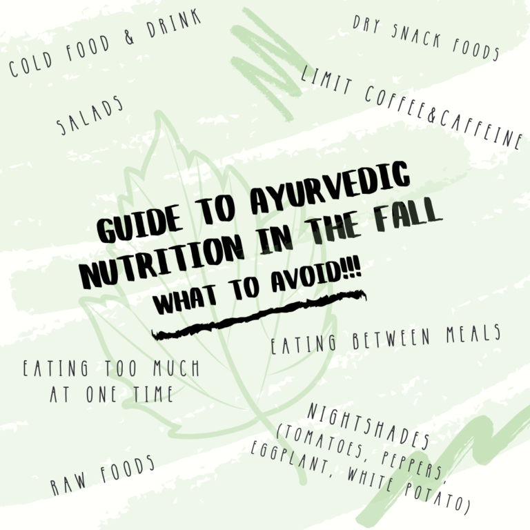 Ayurvedic Approach to Fall Nutrition ⋆ Andrea Claassen