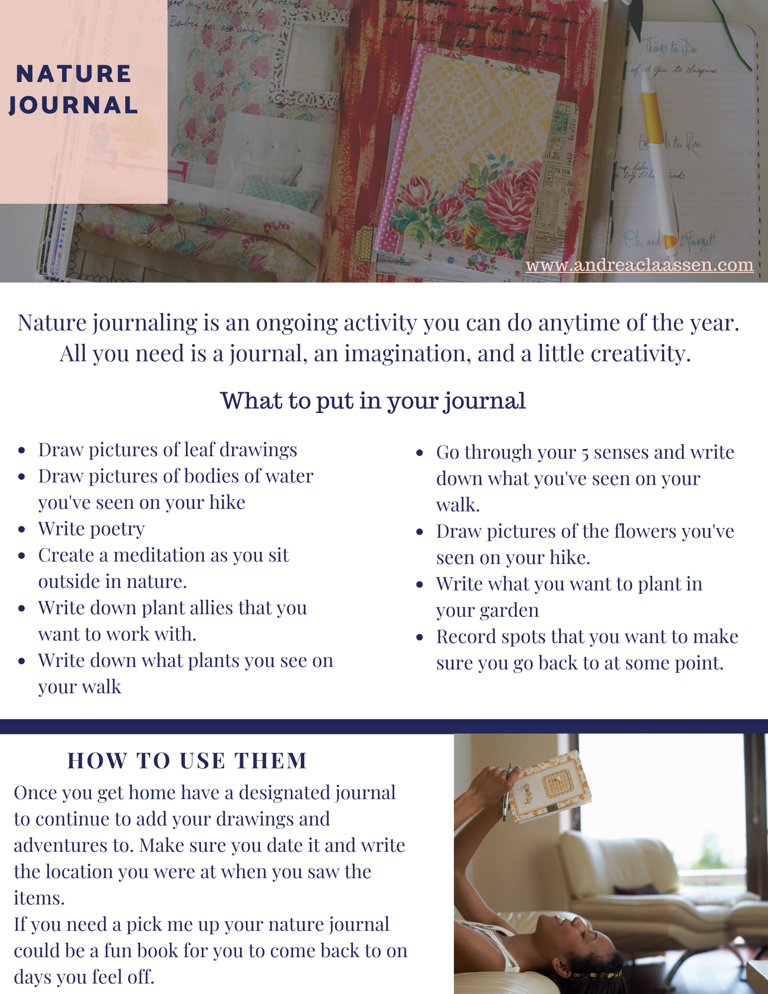 How to create your own nature journal ⋆ Andrea Claassen