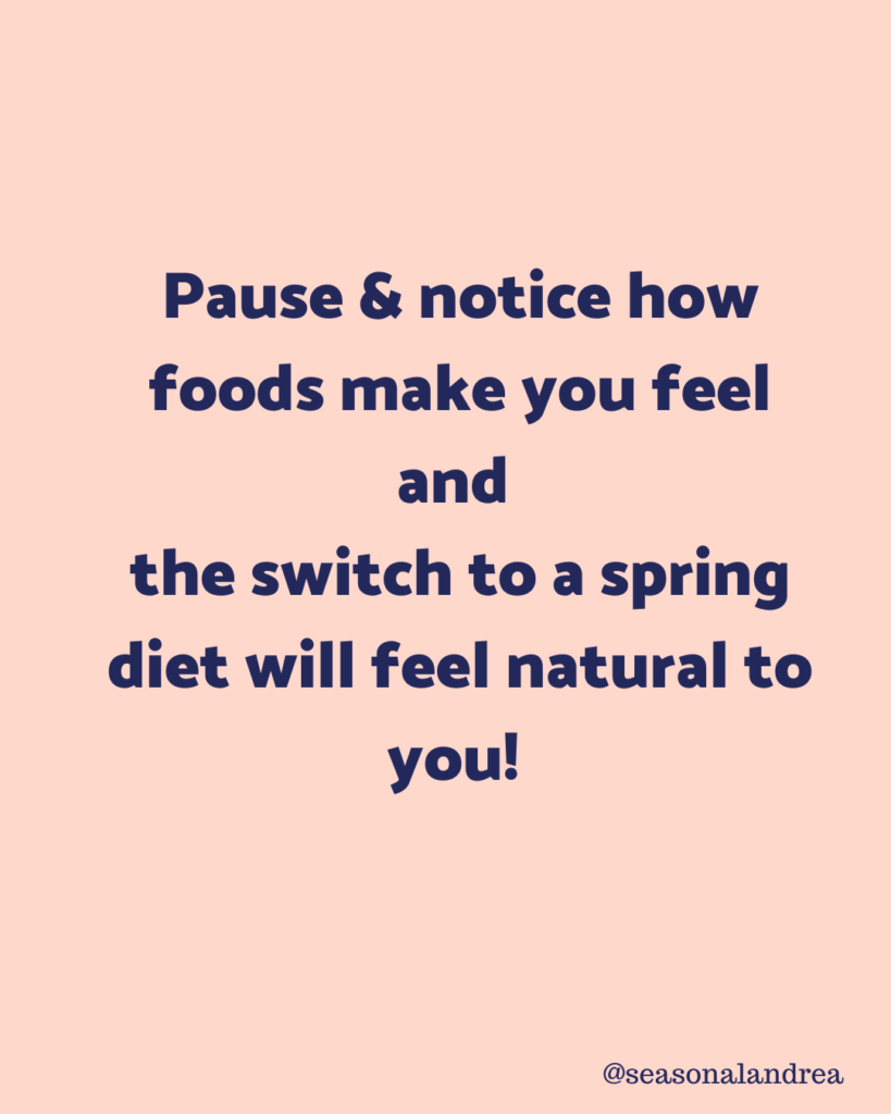 Ayurvedic Food Shifts for Spring ⋆ Andrea Claassen